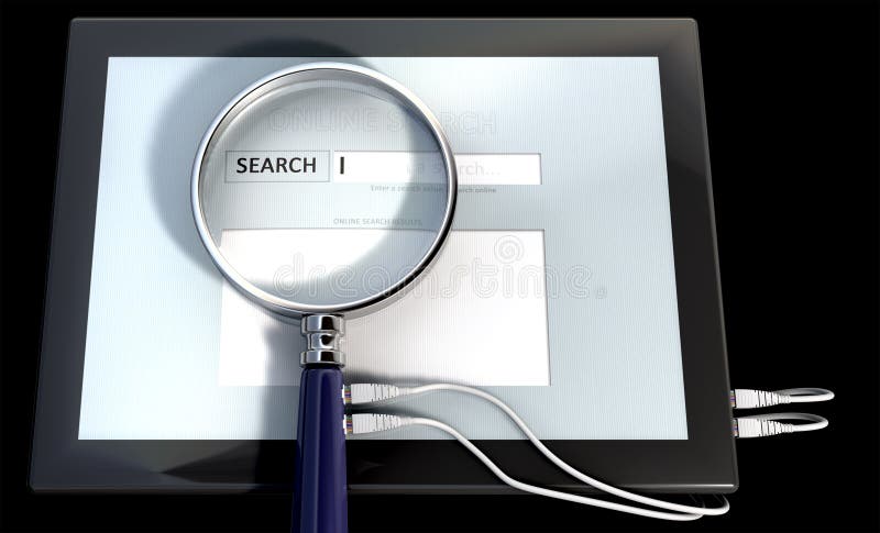Online Search Tool stock photo. Image of tablet, search - 25284824
