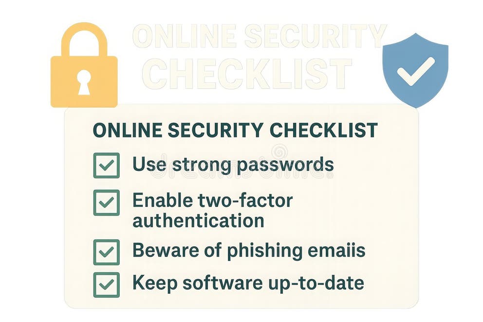Online Security Checklist with Focus on Phishing and Software Updates ...