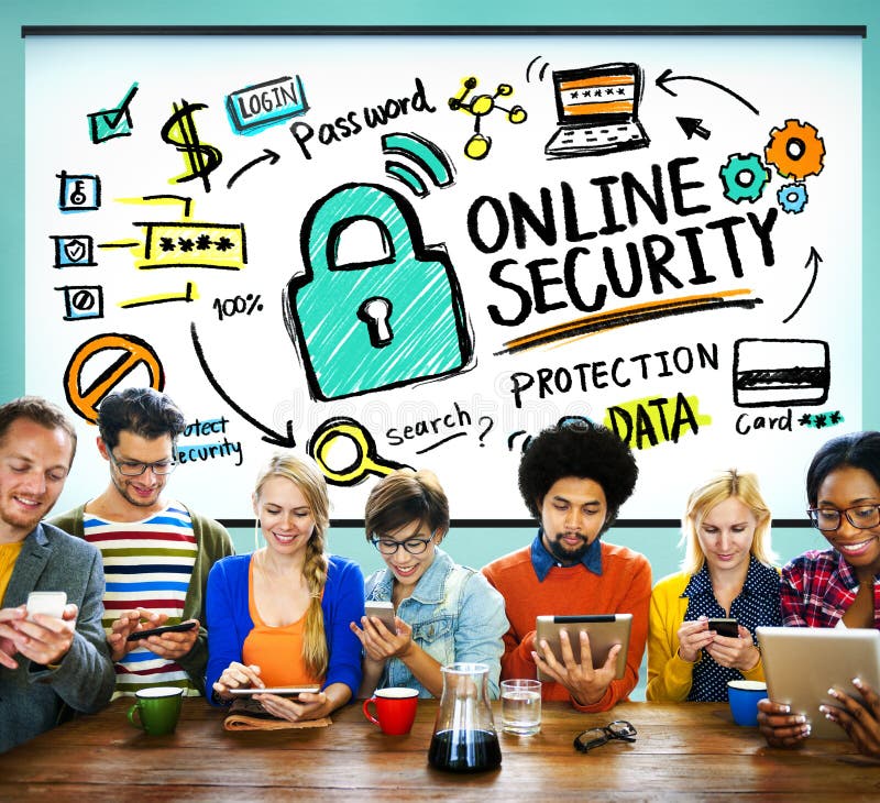 Online Security Password Information Protection Privacy Internet Stock ...