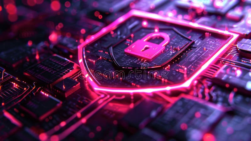 Online Security and Protection Technologies Highlighted with Digital ...