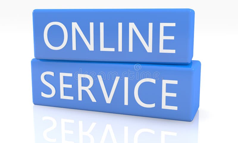 Online Service stock illustration. Illustration of digital - 48780303