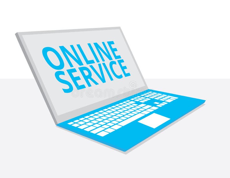 Online service stock vector. Illustration of innovation - 63884604