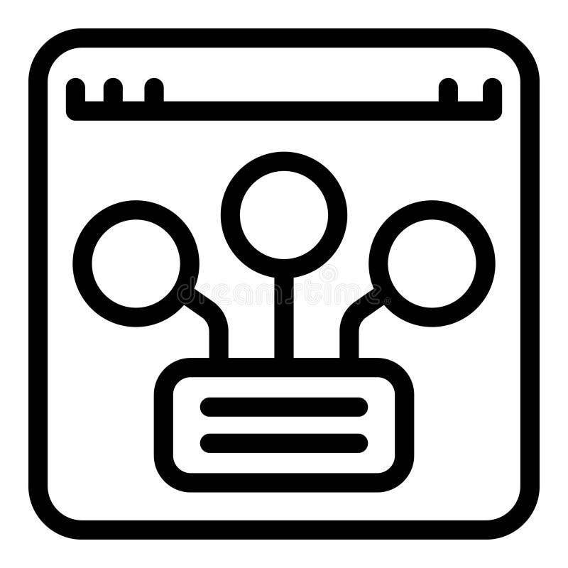 Online Service Plan Icon Outline Vector. Price Plan Stock Vector ...