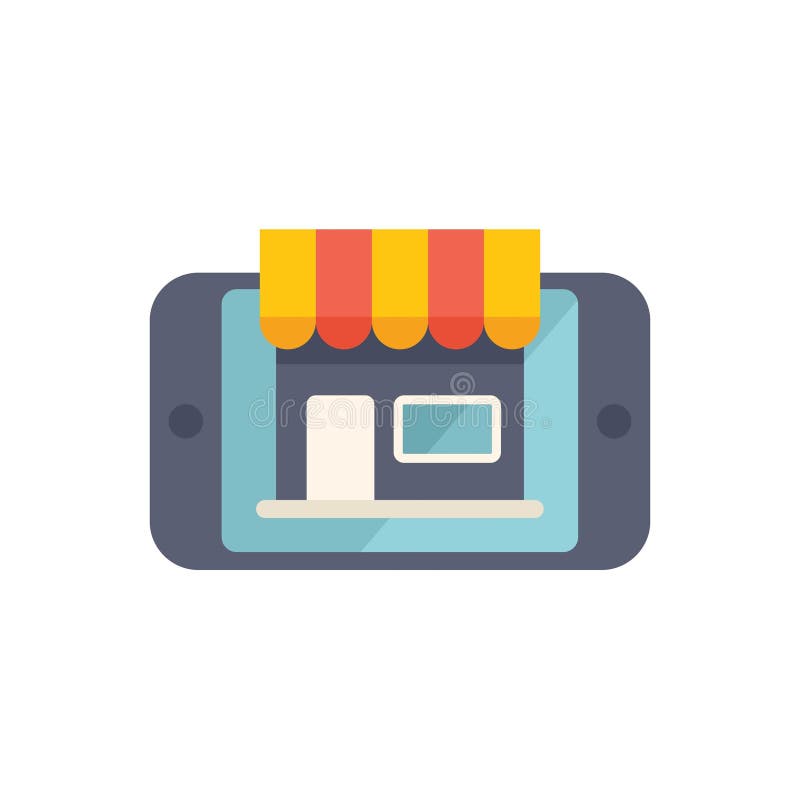 Online Shop Application Displaying on Smartphone Screen for E Commerce ...