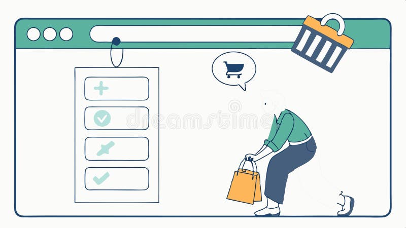 Online Shop Interface, E,commerce and Shopping Website Vector Design ...