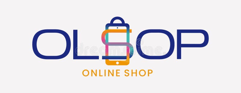 Online Shop Logo Designs Template, Olsop Logo Design, Vector Illustration Stock Vector ...