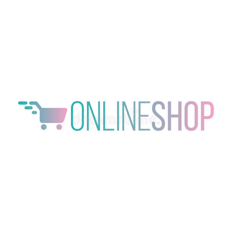 Online Shop Logo for Internet Store. Shopping Cart Stock Vector ...