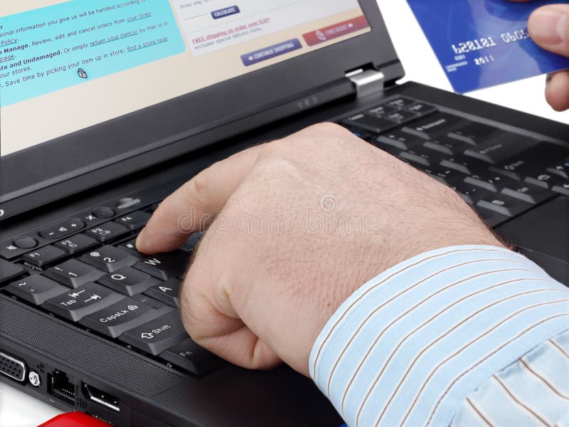 Online shopping stock photo. Image of computer, mastercard - 22450550