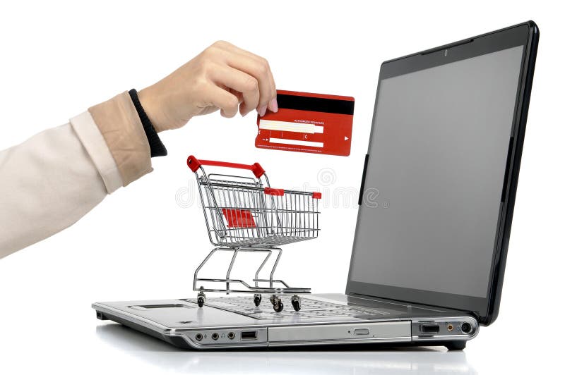 Online Shopping with Digital Tablet Stock Image - Image of digital ...