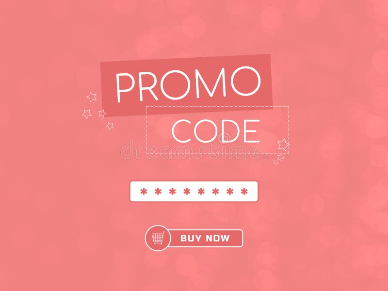 Online Shopping App with Activated Promo Code, Illustration Stock ...