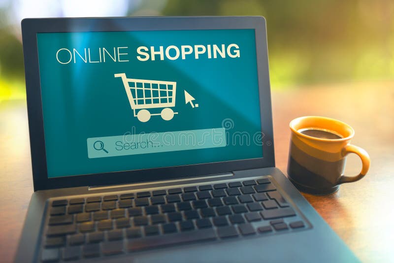 Shop Online Internet Concept Stock Image - Image of download, cart: 8899287