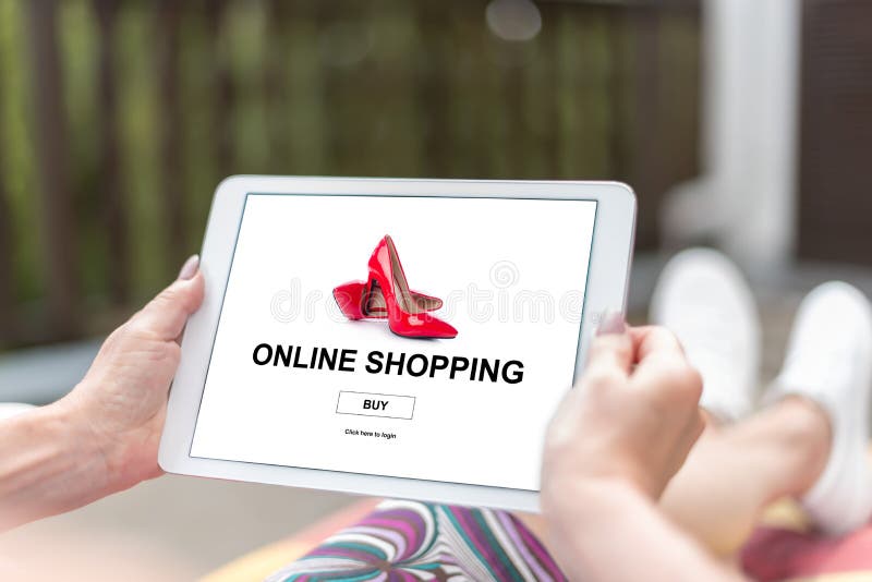 Online Shopping Concept on a Tablet Stock Photo - Image of website ... Online Shopping Concept on a Tablet Stock Photo - Image of website ...