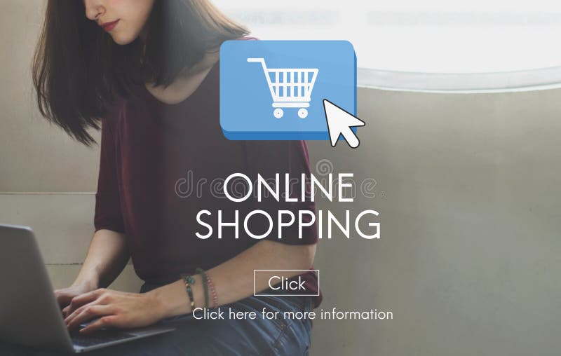 Online Shopping E-business Digital Technology Concept Stock Image ...