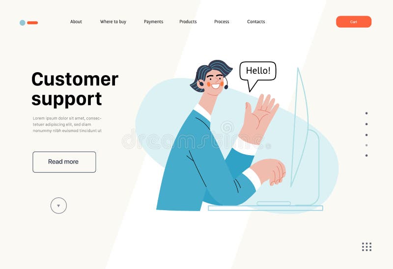 Online Shopping and Electronic Commerce Vector Illustration Series ...