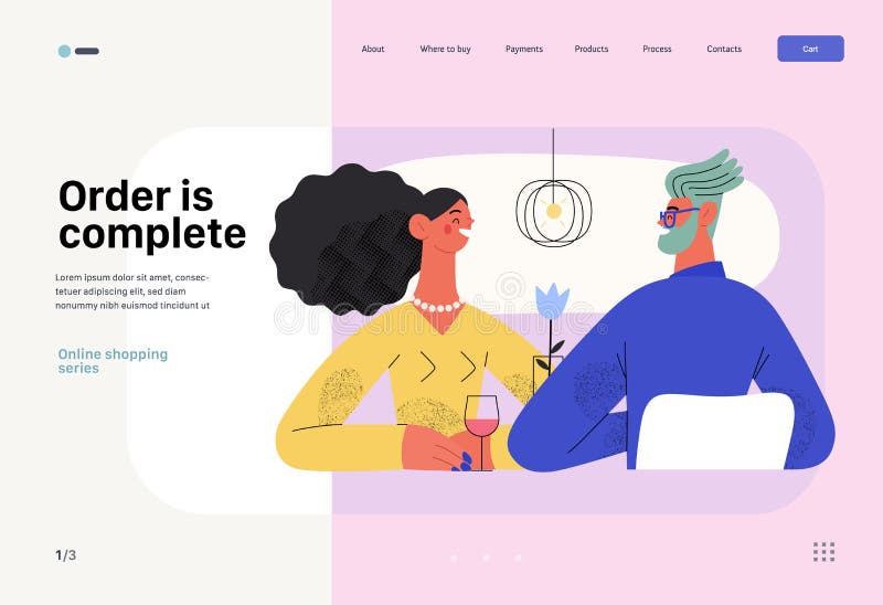 Online Shopping and Electronic Commerce Vector Illustration Series ...