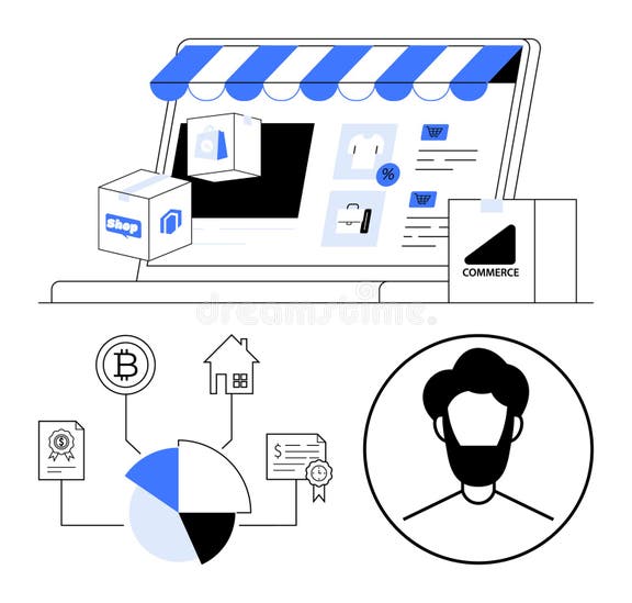 Online Shopping, Financial Data Analysis, and Digital User Identity Representation Stock ...