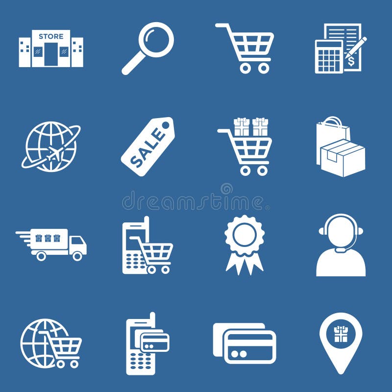Online Shopping Icon Vector Design Symbol Stock Vector - Illustration ...