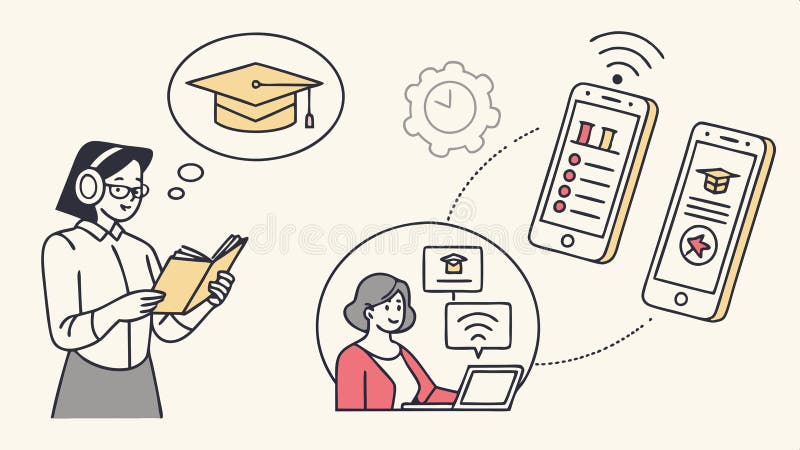 Online Shopping Process, Illustrating E,commerce and Digital Retail ...