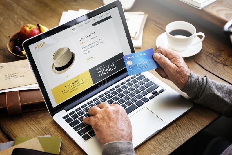 Online Shopping Purchase Connection Website Concept Stock Image - Image ...