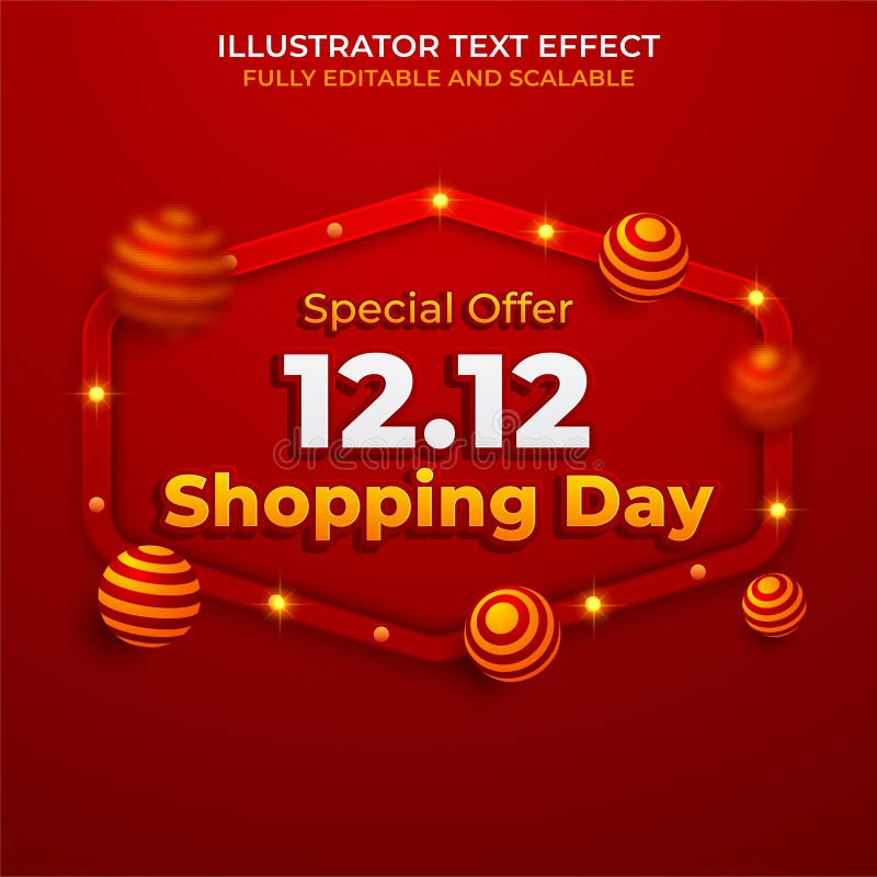 12.12 Online Shopping Sale Poster or Flyer Design Stock Vector ...