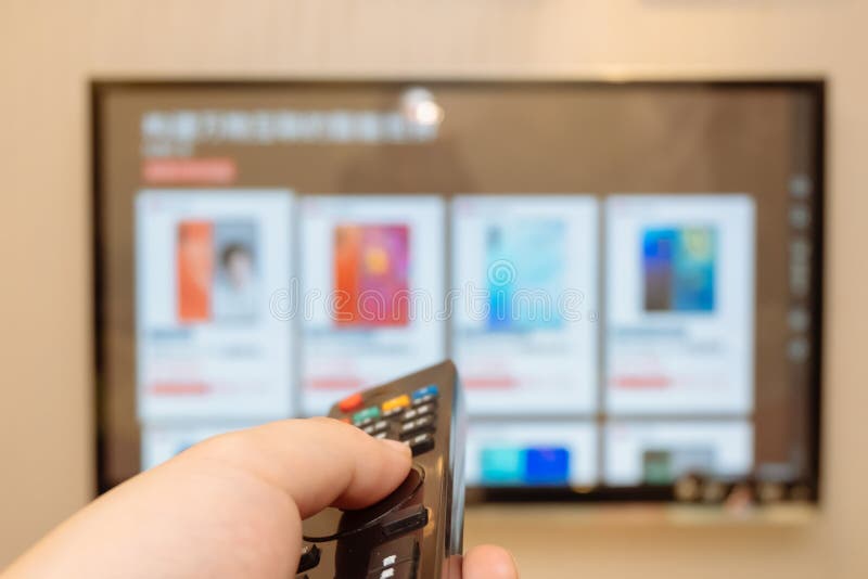 Use Smart TV Online Shopping Stock Image - Image of commodity, delivers ...