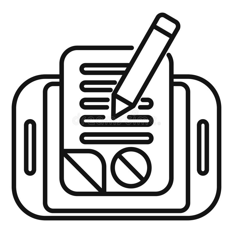 Online Sign Disclaimer Icon Outline Vector. Document Term Stock ...