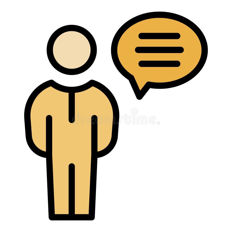 Online Speaker Icon Outline Vector. Group Communication Stock Vector ...