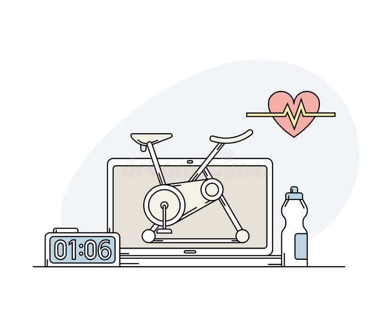 Cycle Ergometer Stock Illustrations – 17 Cycle Ergometer Stock ...