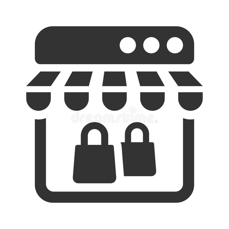 Online store icon stock vector. Illustration of ecommerce - 331822373