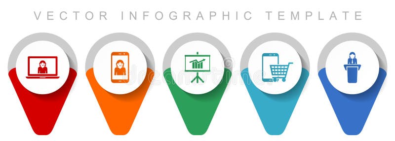 Online Store Pointer Collection, Miscellaneous Icons Such As Customer ...