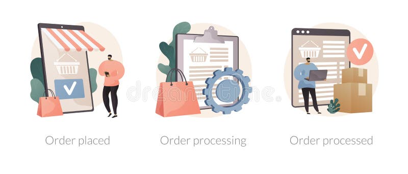 Online Store Purchase Abstract Concept Vector Illustrations. Stock ...