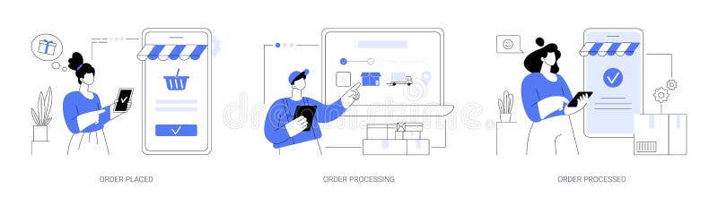 Online Store Purchase Abstract Concept Vector Illustrations. Stock ...