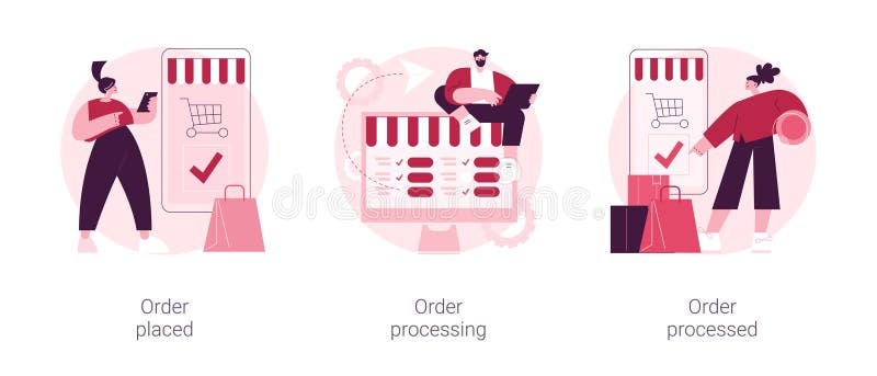 Online Store Purchase Abstract Concept Vector Illustrations. Stock ...