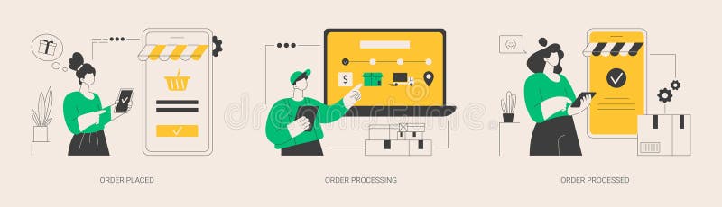 Online Store Purchase Abstract Concept Vector Illustrations. Stock ...