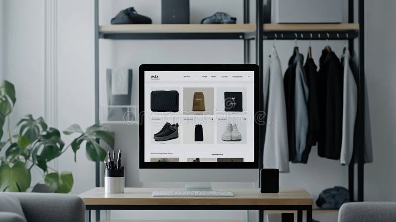 Online Storefront Interface Showcasing Minimalistic Product Displays ...