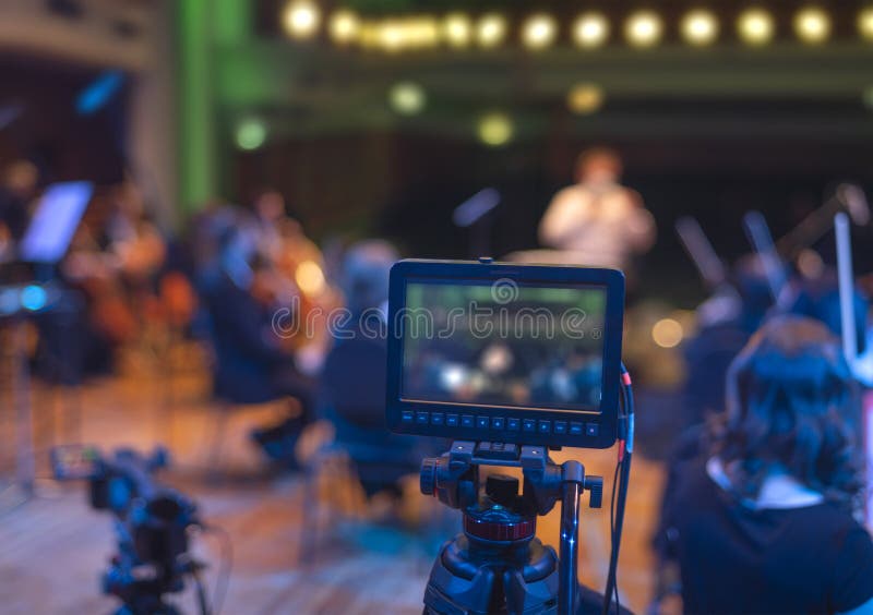 Online Stream of a Concert at the Philharmonic Stock Photo - Image of ...