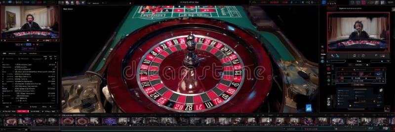 Online Streamer Engaging in Live Roulette Game with Interactive Desktop ...
