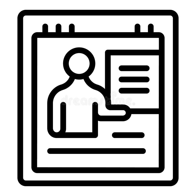 Online Student Icon Outline Vector. Home School Stock Vector ...