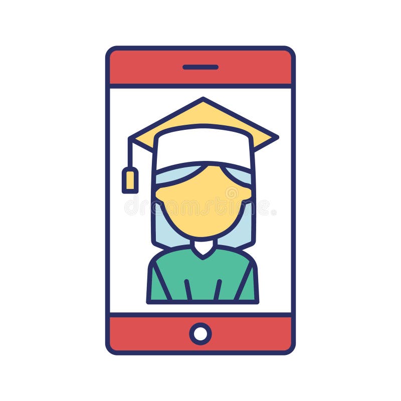 Online Student Vector Icon Which Can Easily Modify or Edit Stock Vector ...