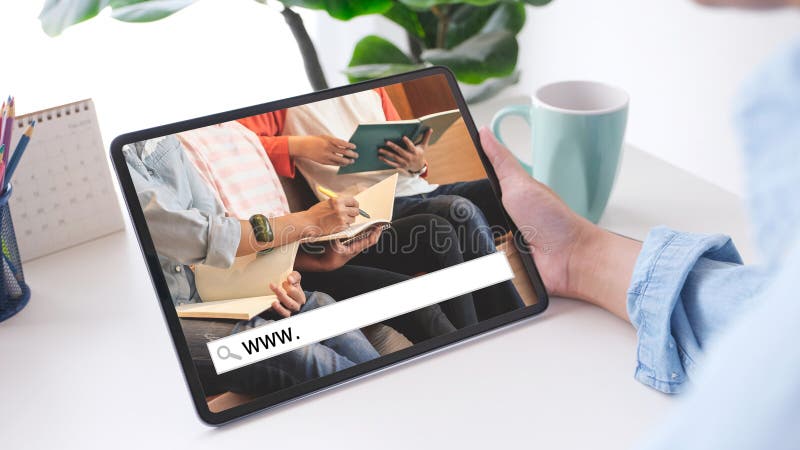 Online Study Class, Www. and Blank Search Bar for E Learning Web Banner ...