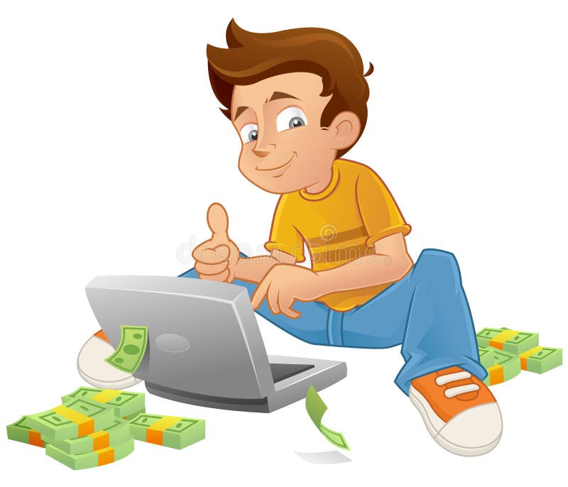 Young kid success stock illustration. Illustration of happy - 10962585