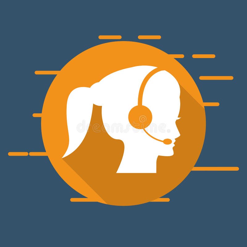 Online Support or Call Center Related Icons Image Stock Illustration ...