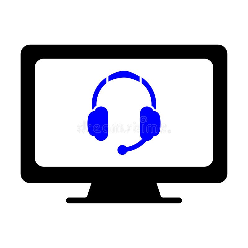 Online Support Icon stock illustration. Illustration of graphic - 366374184