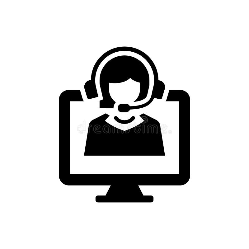 Online Support Icon stock vector. Illustration of consultant - 192456693