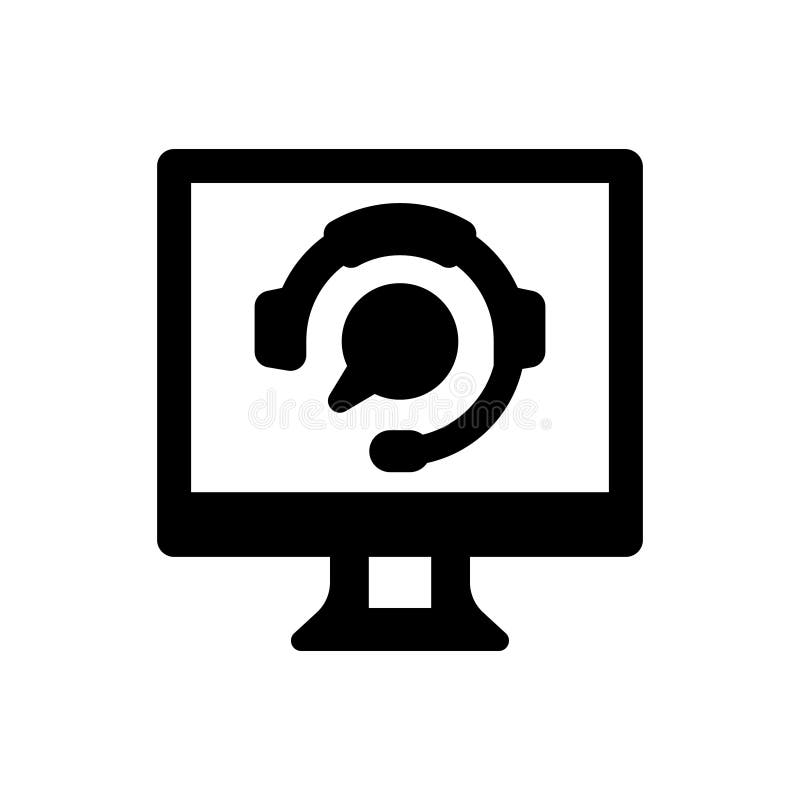 Online support icon stock vector. Illustration of consulting - 223996471