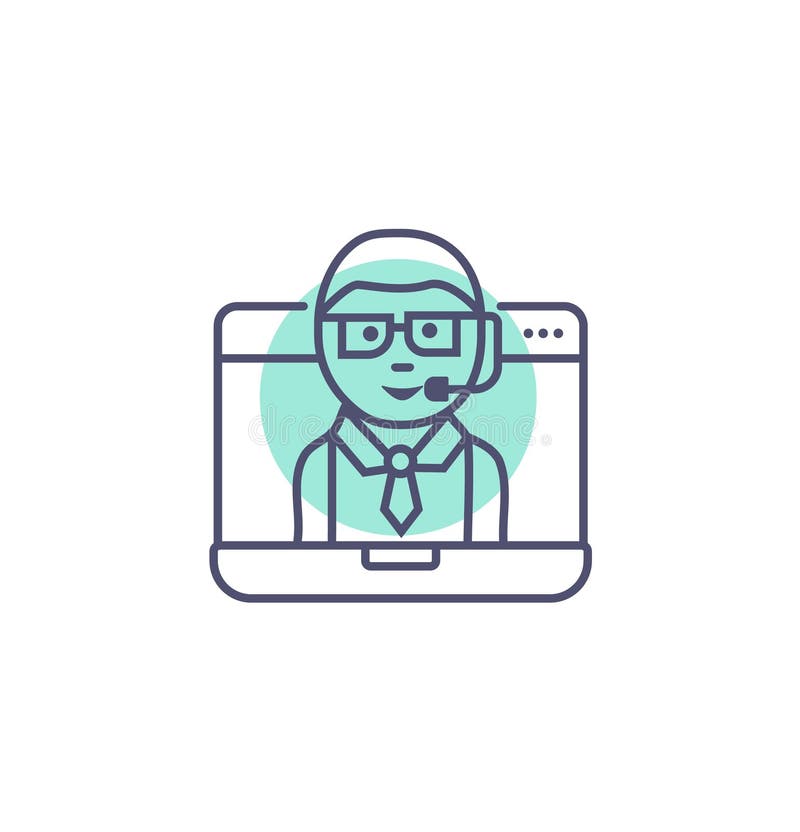 Online Support- Vector Online Customer Support Sign and Symbol Stock ...