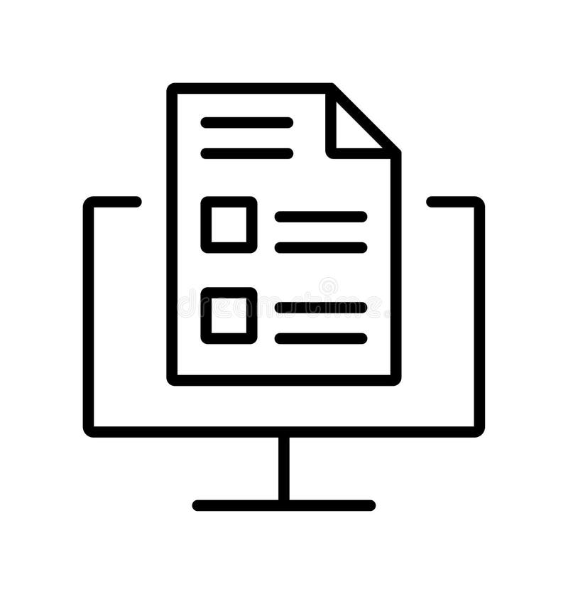 Computer Online Application Icon Stock Vector - Illustration of ...