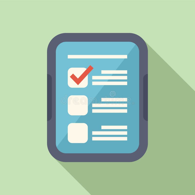 Online Survey Being Completed on a Tablet Computer, with Checkboxes and ...