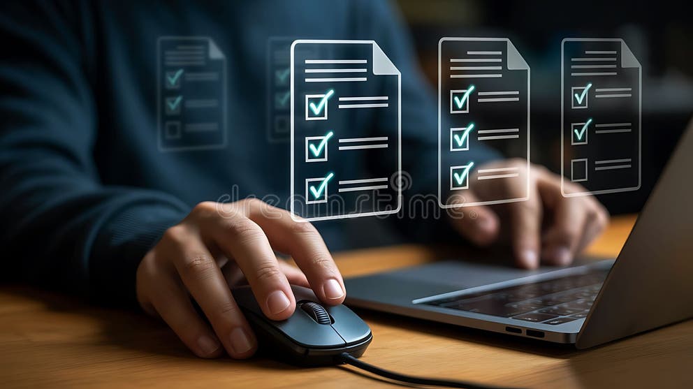 Checklist Computer Mouse Stock Illustrations – 1,308 Checklist Computer ...