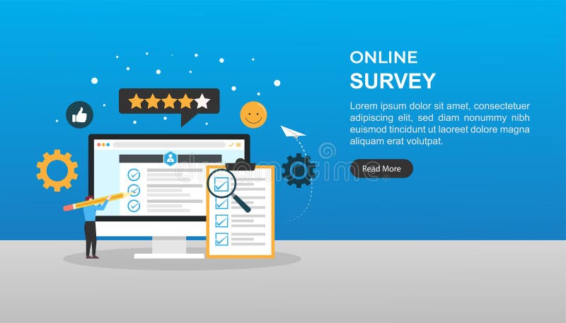 Online Survey Concept. Questionnaire that the Target Audience To Create ...